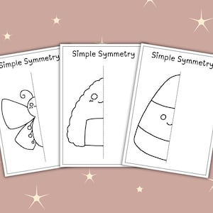 50 Symmetry Drawing Worksheets | Preschool Homeschool Fine Motor Skills ...
