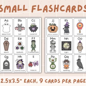 26 Halloween Alphabet Flashcards | Halloween ABC A-Z Flashcards ...