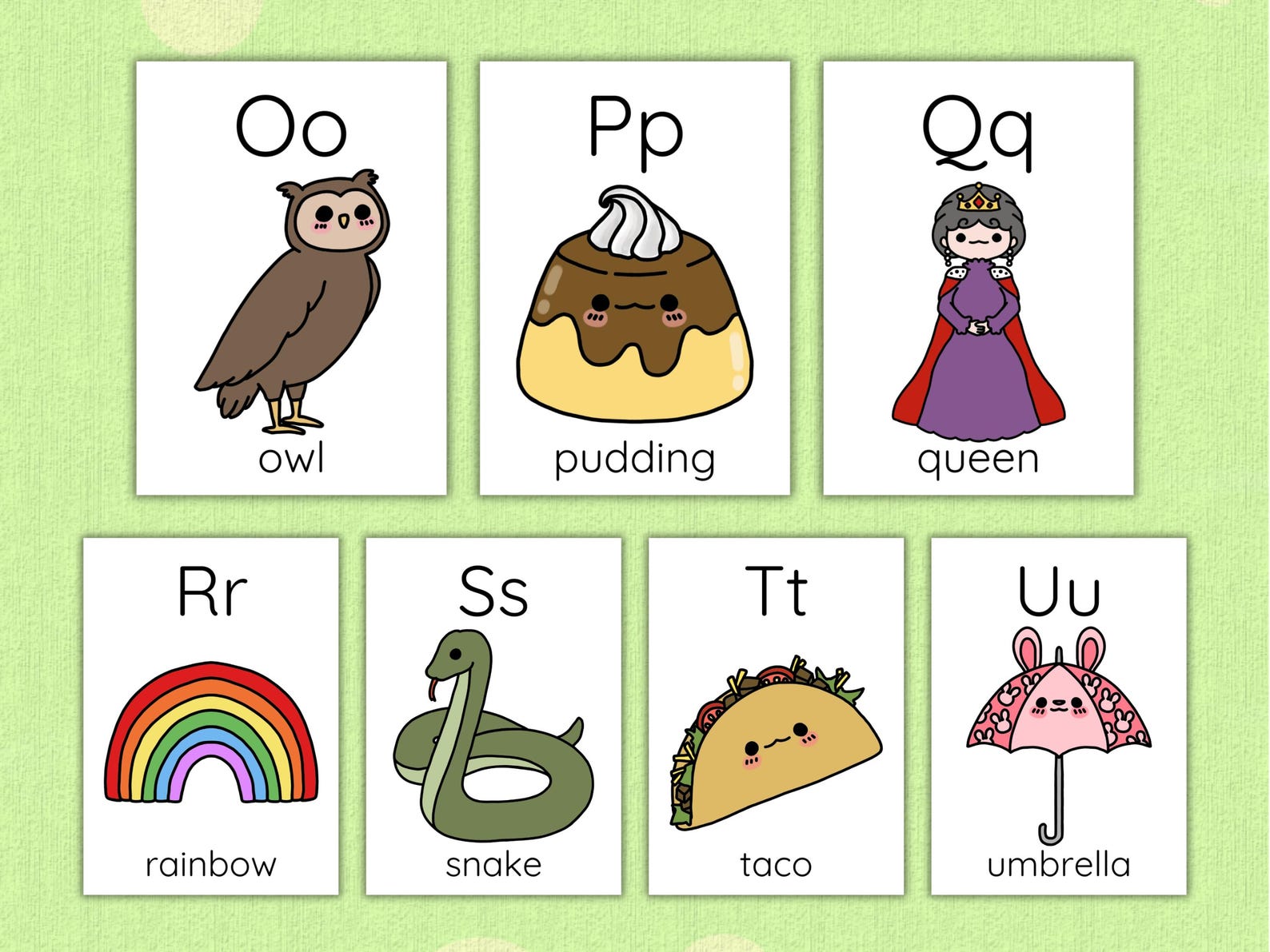 26 Alphabet Flashcards | Educational Cards | Learning Abcs | Preschool ...