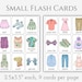 50 Clothes and Accessories Flashcards Montessori Toddler Flash Cards ...