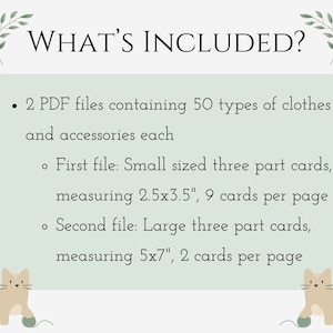 50 Clothes and Accessories Flashcards | Montessori Toddler Flash Cards ...