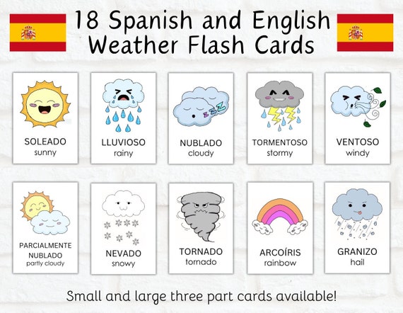 Tarjetas Didácticas Sobre El Clima En Formato Pdf