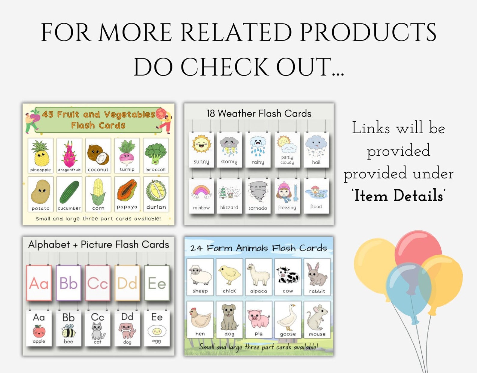 50 Clothes and Accessories Flashcards | Montessori Toddler Flash Cards ...