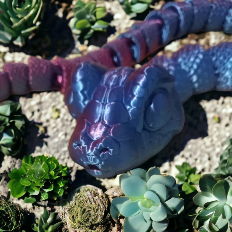 3d Printed Flexi Factory 3d Snake - Etsy