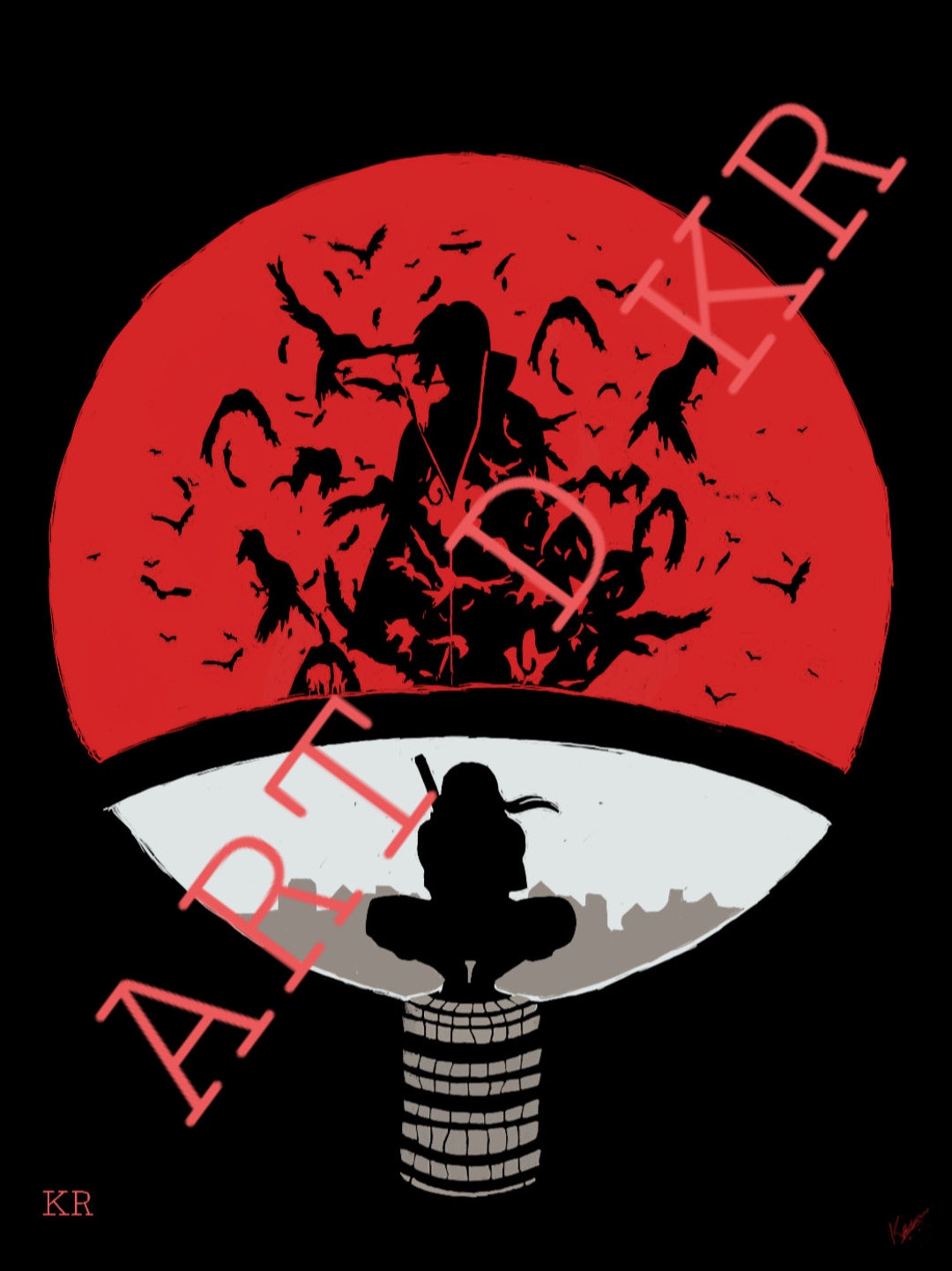 Shinobi Clan Anime Painting for Wall Decor/clan Symbol Anime - Etsy