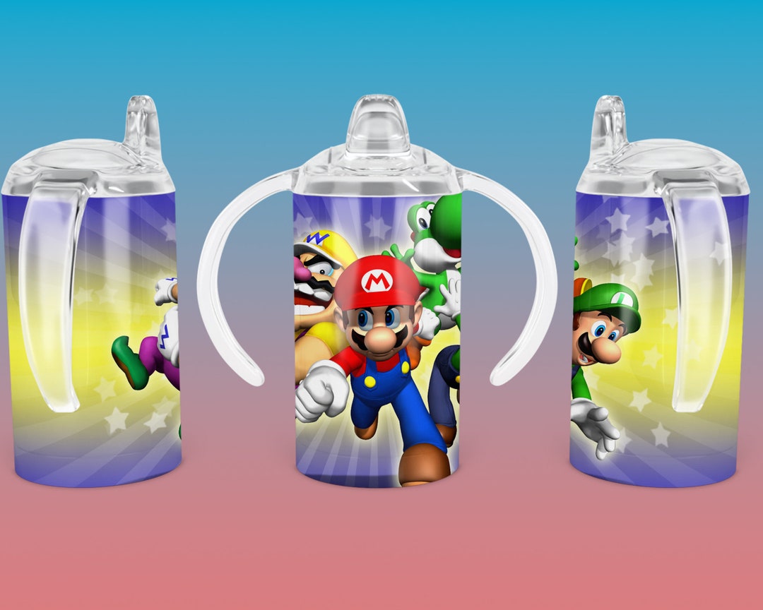 Mario Boy Sippy Cup, Mario Digital Design, PNG Sublimation, 12oz ...