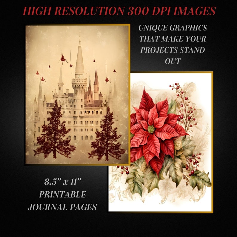 Vintage Christmas Junk Journal Kit 2, Merry Christmas Junk Journal ...