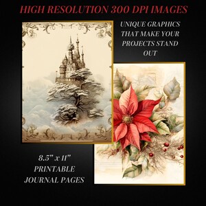 Vintage Christmas Junk Journal Kit 1, Merry Christmas Junk Journal ...