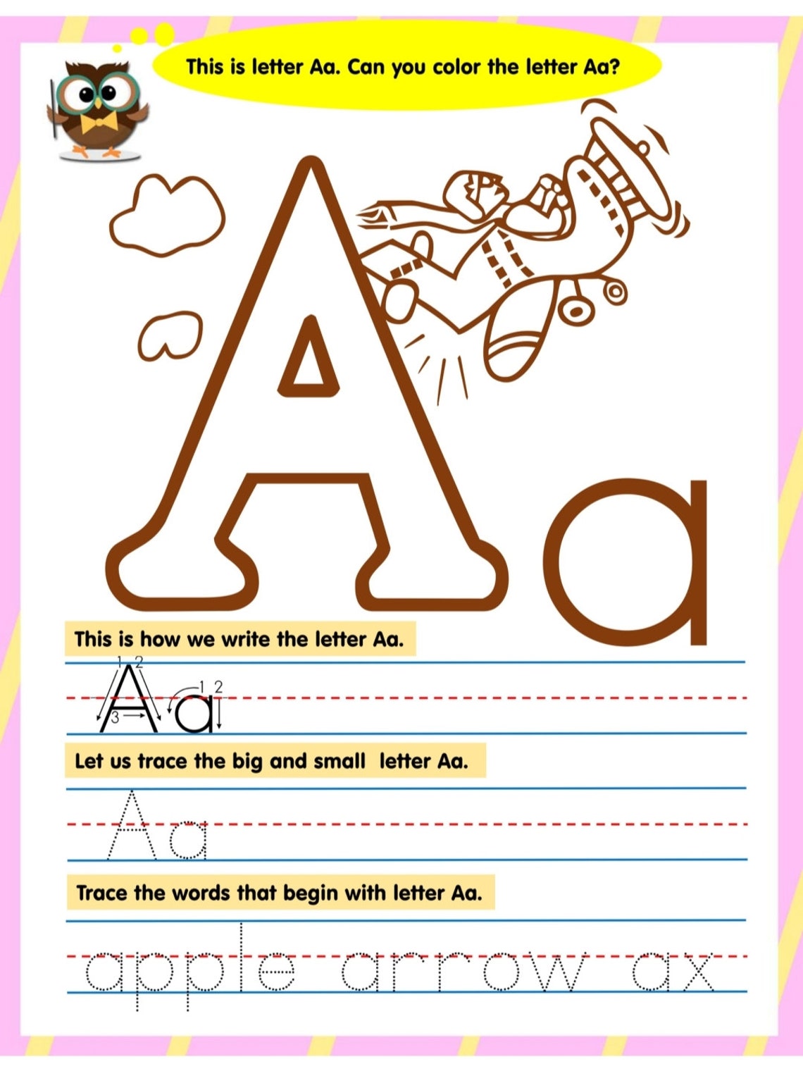My Preschool Reading and Writing Alphabet Workbook With Some ...