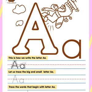 My Preschool Reading and Writing Alphabet Workbook With Some ...