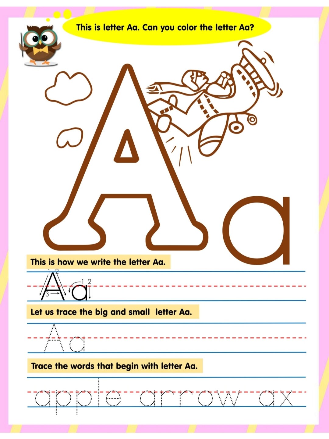My Preschool Reading and Writing Alphabet Workbook With Some ...
