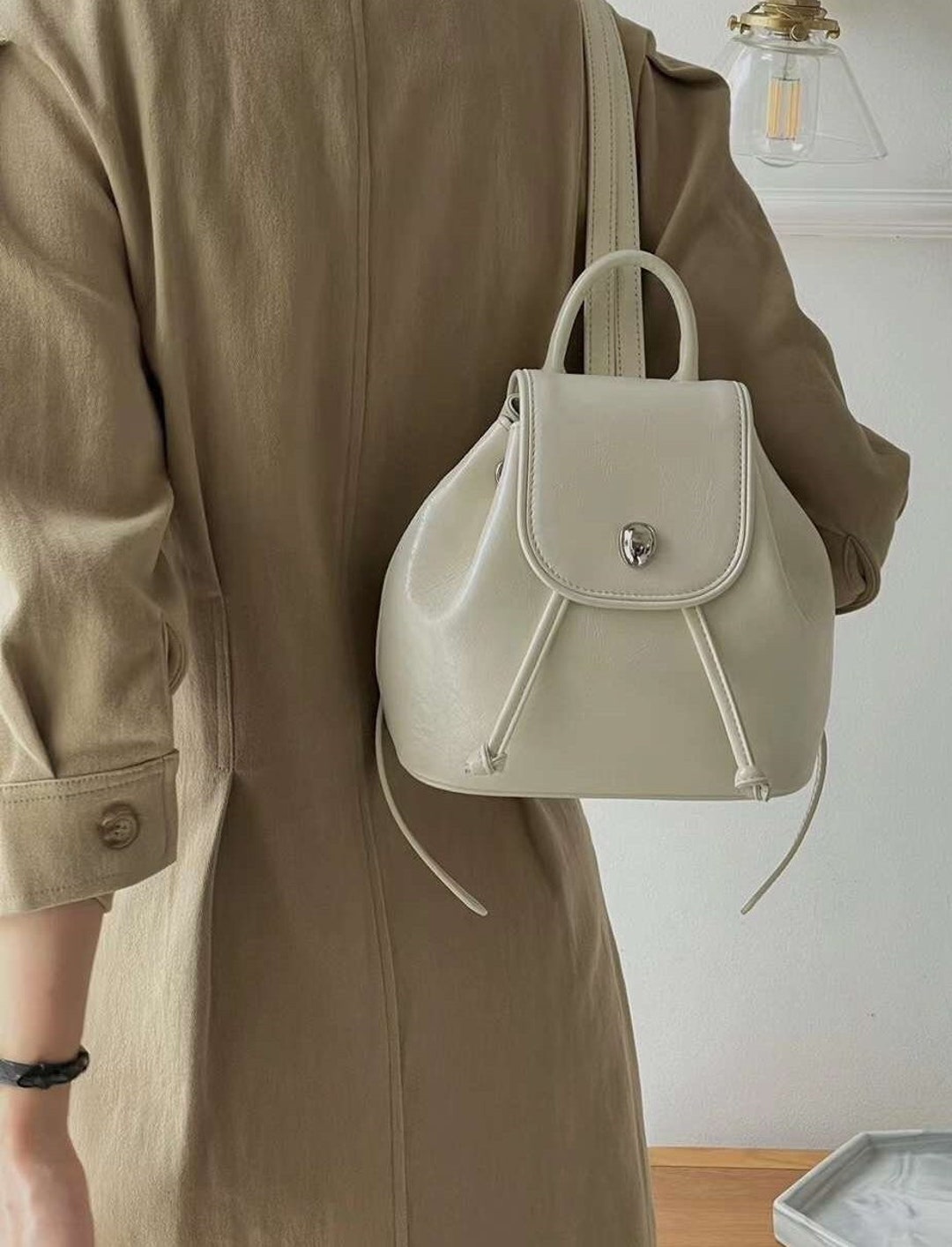 Leather Mini Backpack for Women Convertible Backpack Purse Small ...