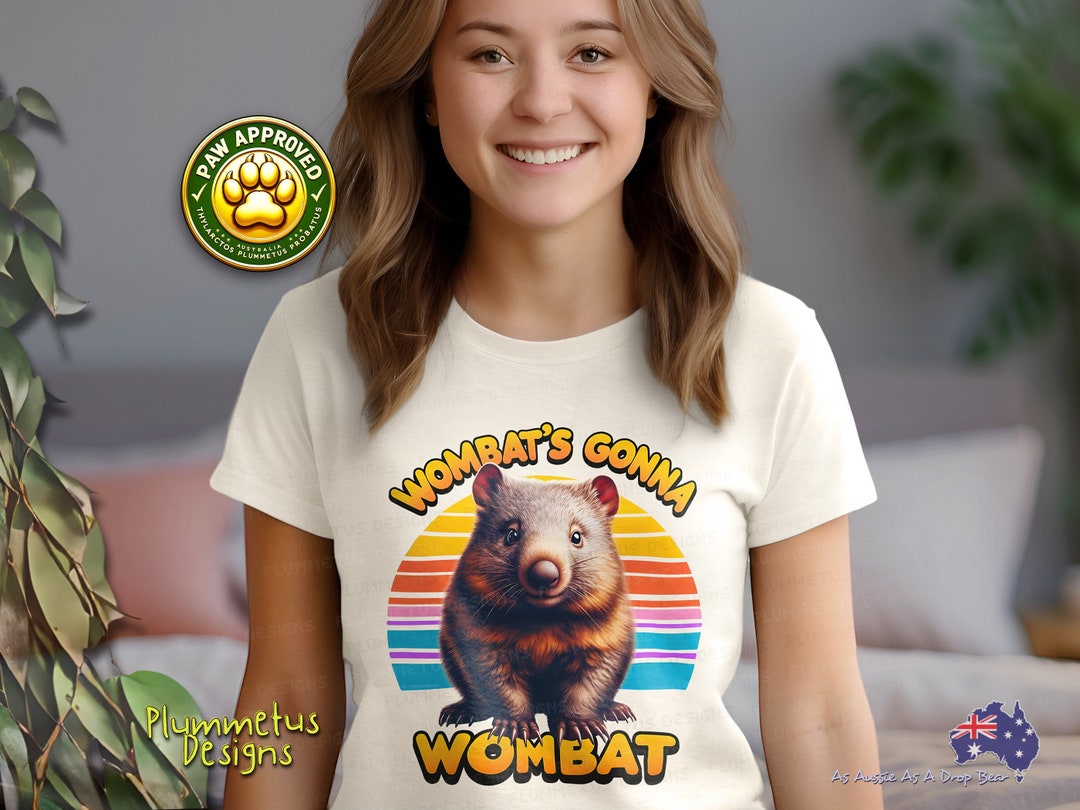 Wombat Sunset Tshirt, Cute Wombat Graphic, Wombat Lovers Tee, T Shirt ...