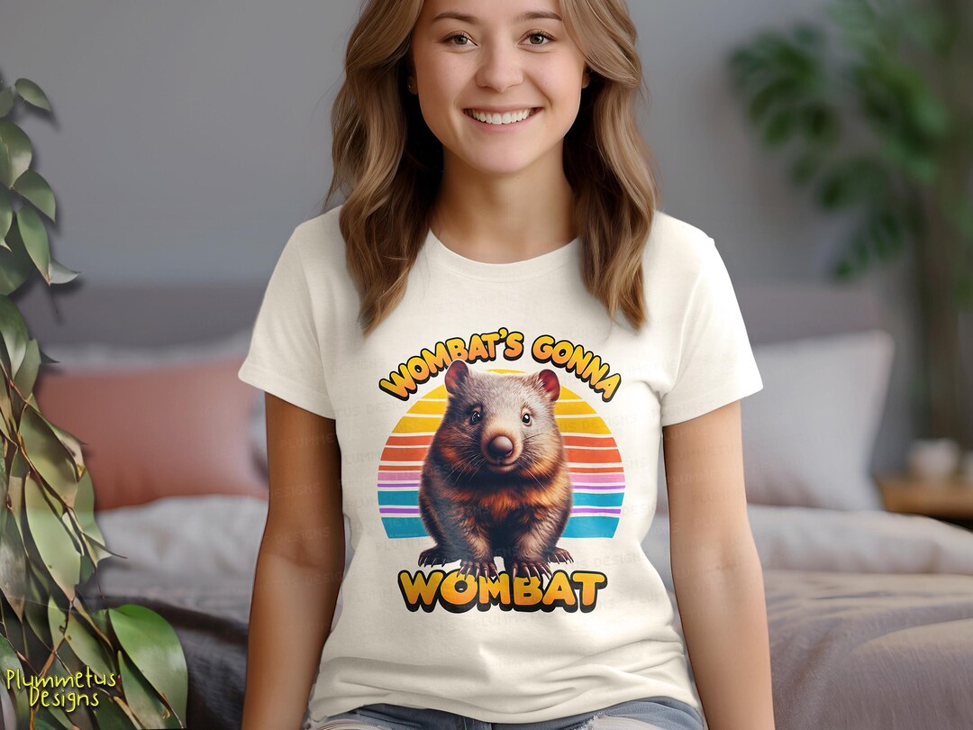 Wombat Lover T-shirt, Wombat Graphic Tee, Funny Wombat Tshirt, T Shirt ...