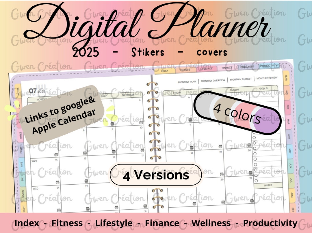 Digital Planner 2025 Digital Planner, Todo List, Fitness, Finance ...
