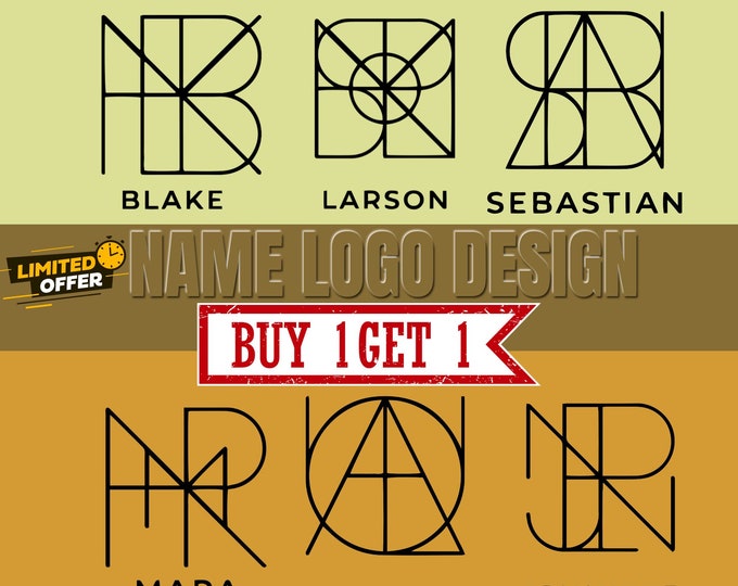 Custom Name Logo Design, Minimalist Logo, Name Logo SVG, Personalized ...