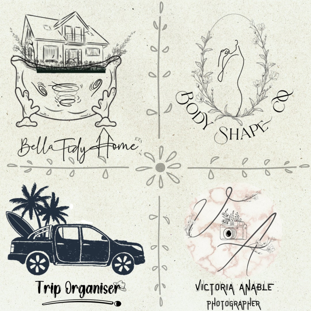 Hand Drawing Logo Personalized Logo Logo Designer Unique - Etsy