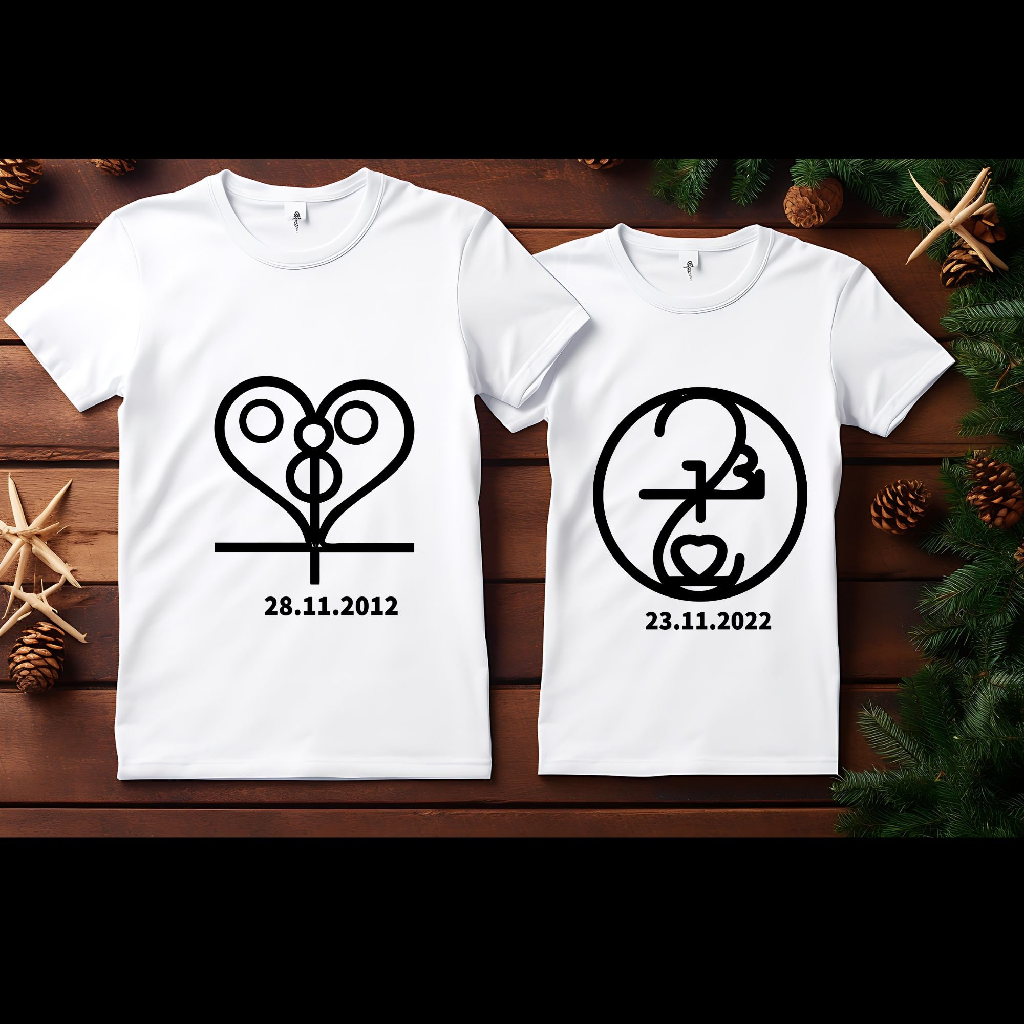 Special Date Logo, Custom Number Logo, Wedding Date Tattoo, Birth Time ...