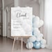 On Cloud Nine Baby Shower Welcome Sign,we’re on Cloud Nine Baby Shower ...
