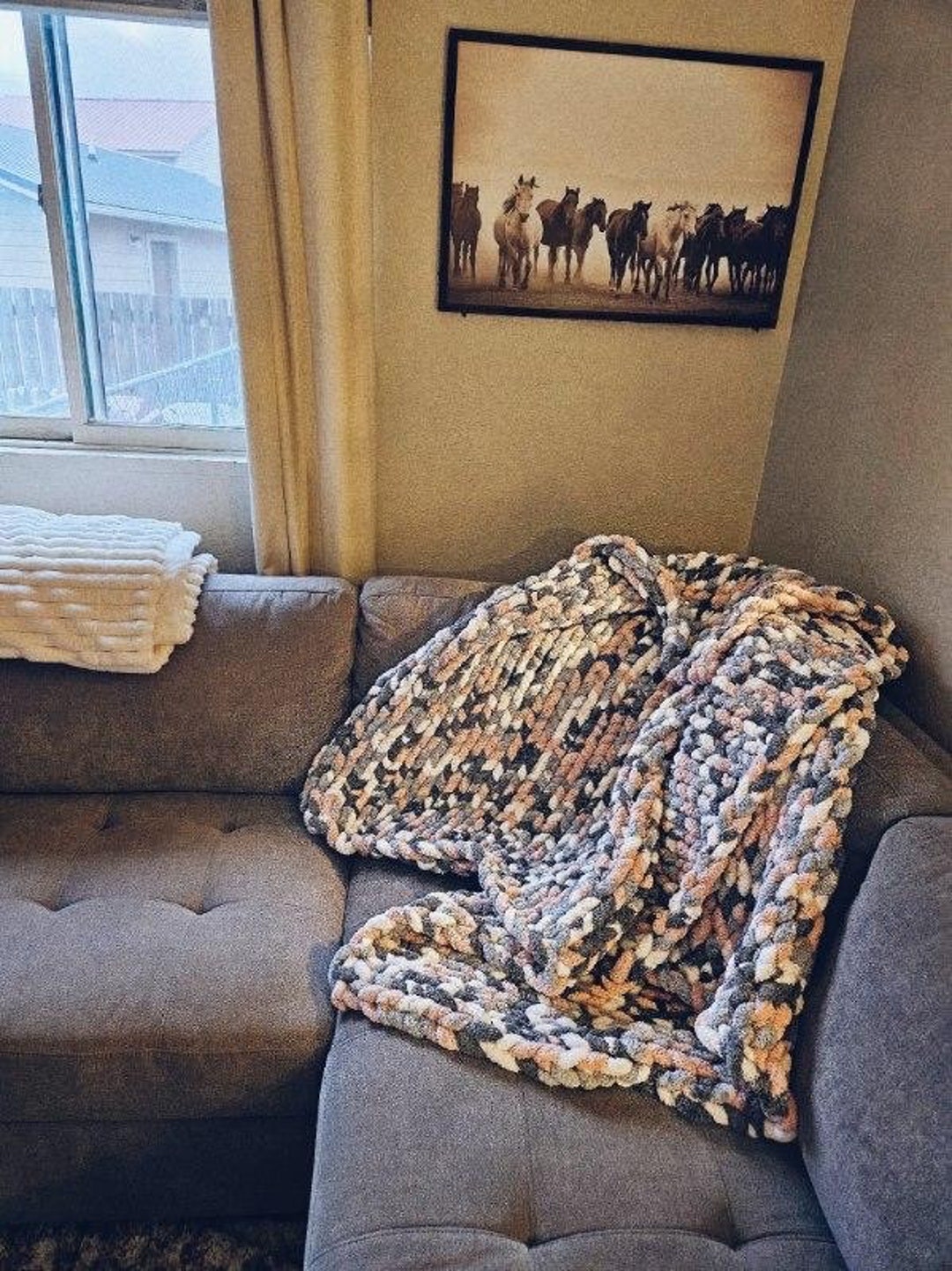 Custom Chunky Chenille Throw Blanket - Etsy