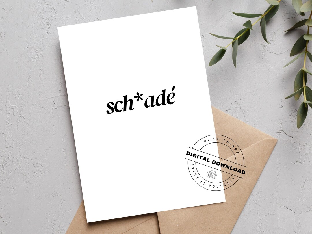 Printable Breakup Card "sad" | Breakup Gift | Divorce Gift | Separation ...