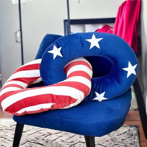 American Flag Velvet Decorative Chain Link Pillow - Etsy