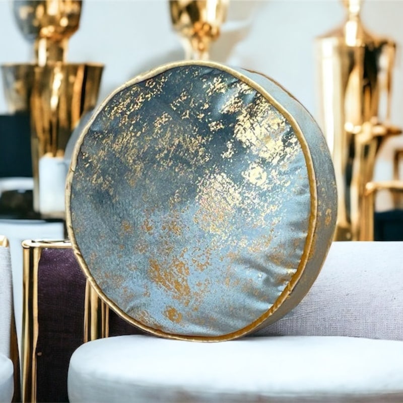 Round Velvet Pillow - Etsy