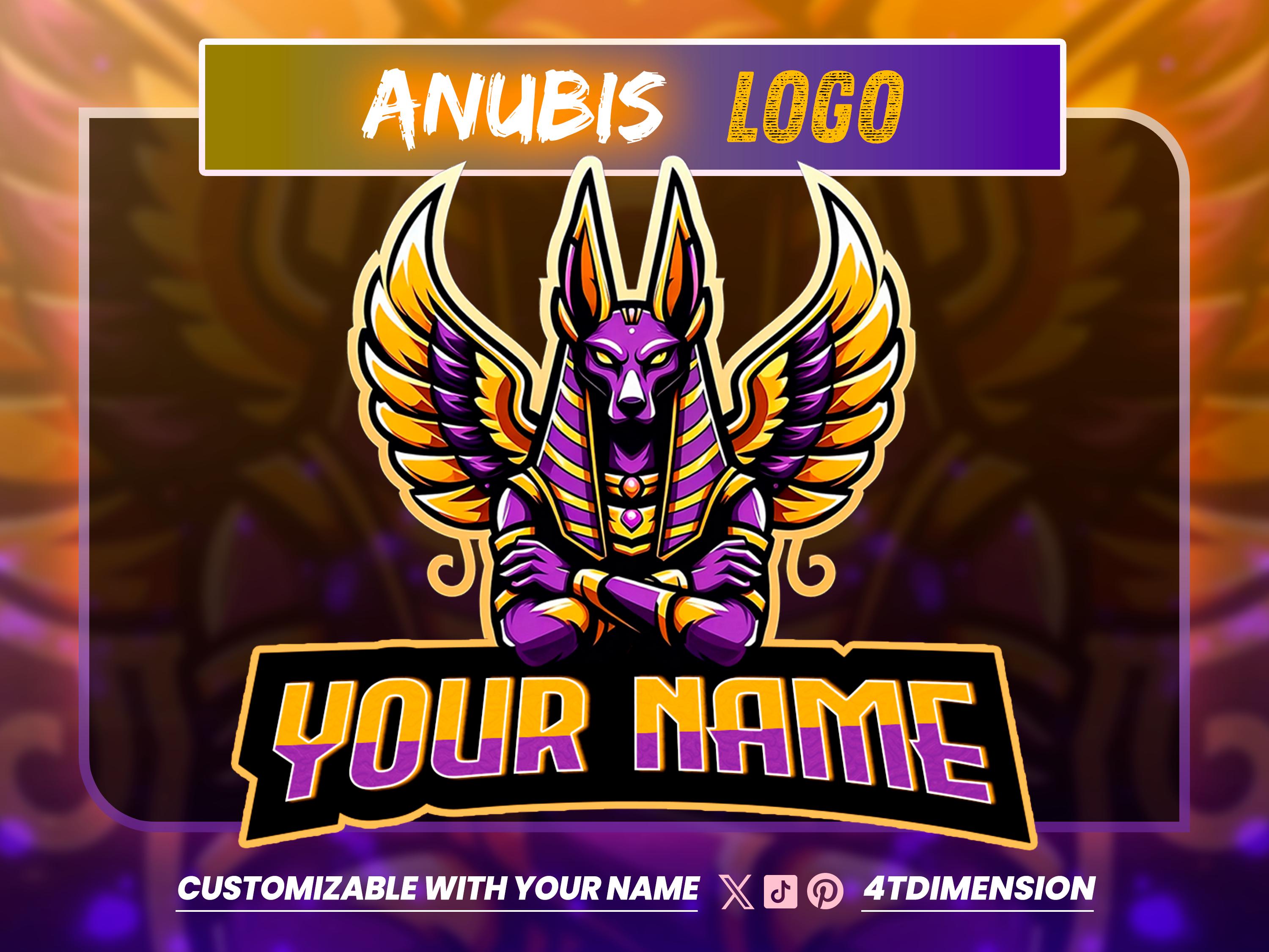 Unique Twitch Anubis Logo, Gaming Logo, Logo Design, Mascot Logo ...