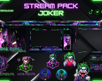 Animated Stream Pack Tiger Cyan, Stream Overlay, Webcam Overlay, Twitch ...