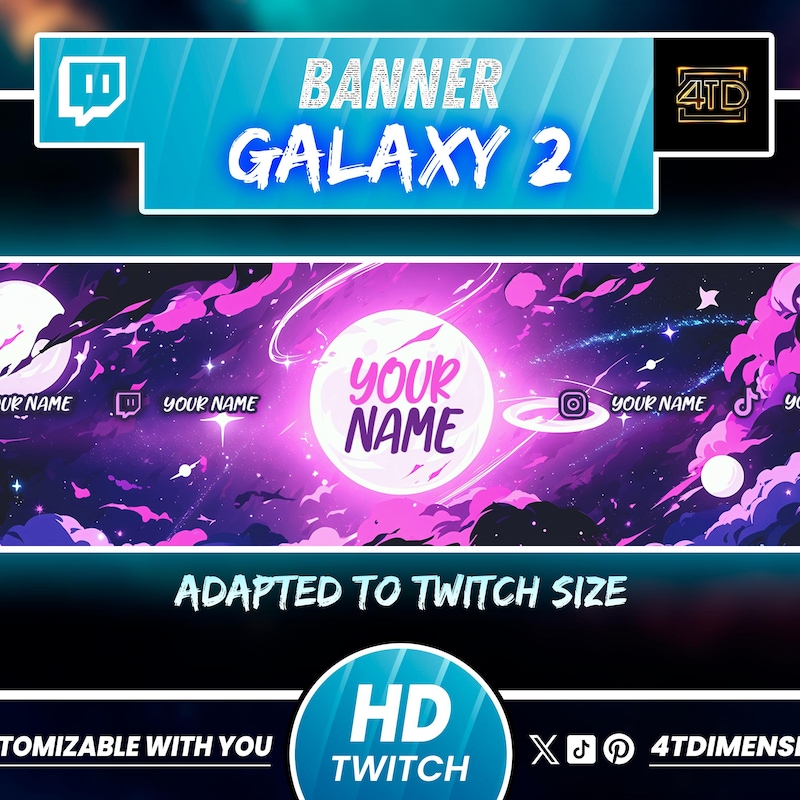 Galaxy Banner - Etsy