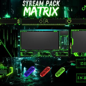 Matrix Animated Twitch Overlay - Etsy