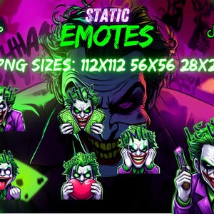 Animated Chaos Clown Stream Overlay Pack, Stream Pack, Animated Webcam ...