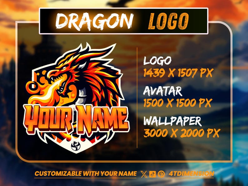 Twitch Dragon Logo, Gaming Logo, Logo Design, Mascot Logo, Streaming ...