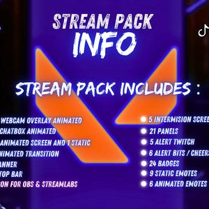 Animated Stream Pack Valorant Yoru, Stream Overlay, Webcam Overlay ...