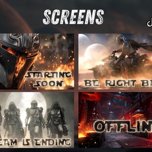 Animated Bounty Hunter Stream Overlay Pack, Twitch, Youtube, Kick , OBS ...