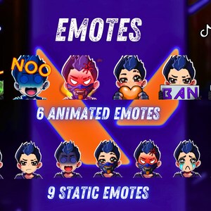 Animated Stream Pack Valorant Yoru, Stream Overlay, Webcam Overlay ...