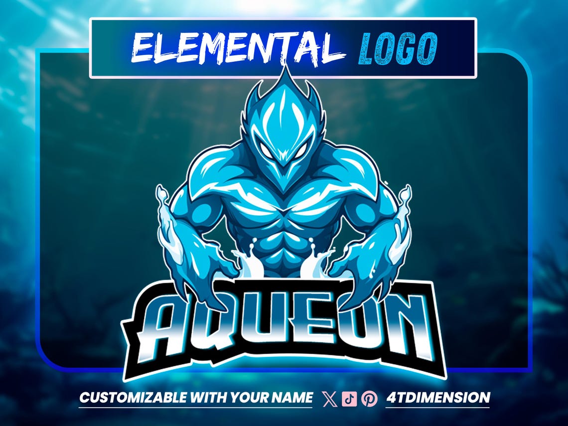 Unique Twitch Elemental Logo, Gaming Logo, Logo Design, Mascot Logo ...