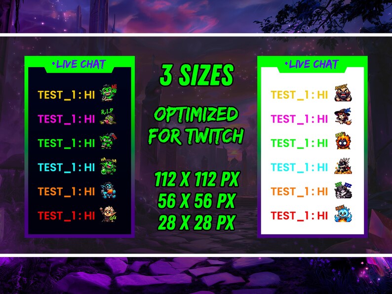 Animated Twitch Emotes : Epic RPG Emoji Pack for Streamers, Orcs, Elves ...