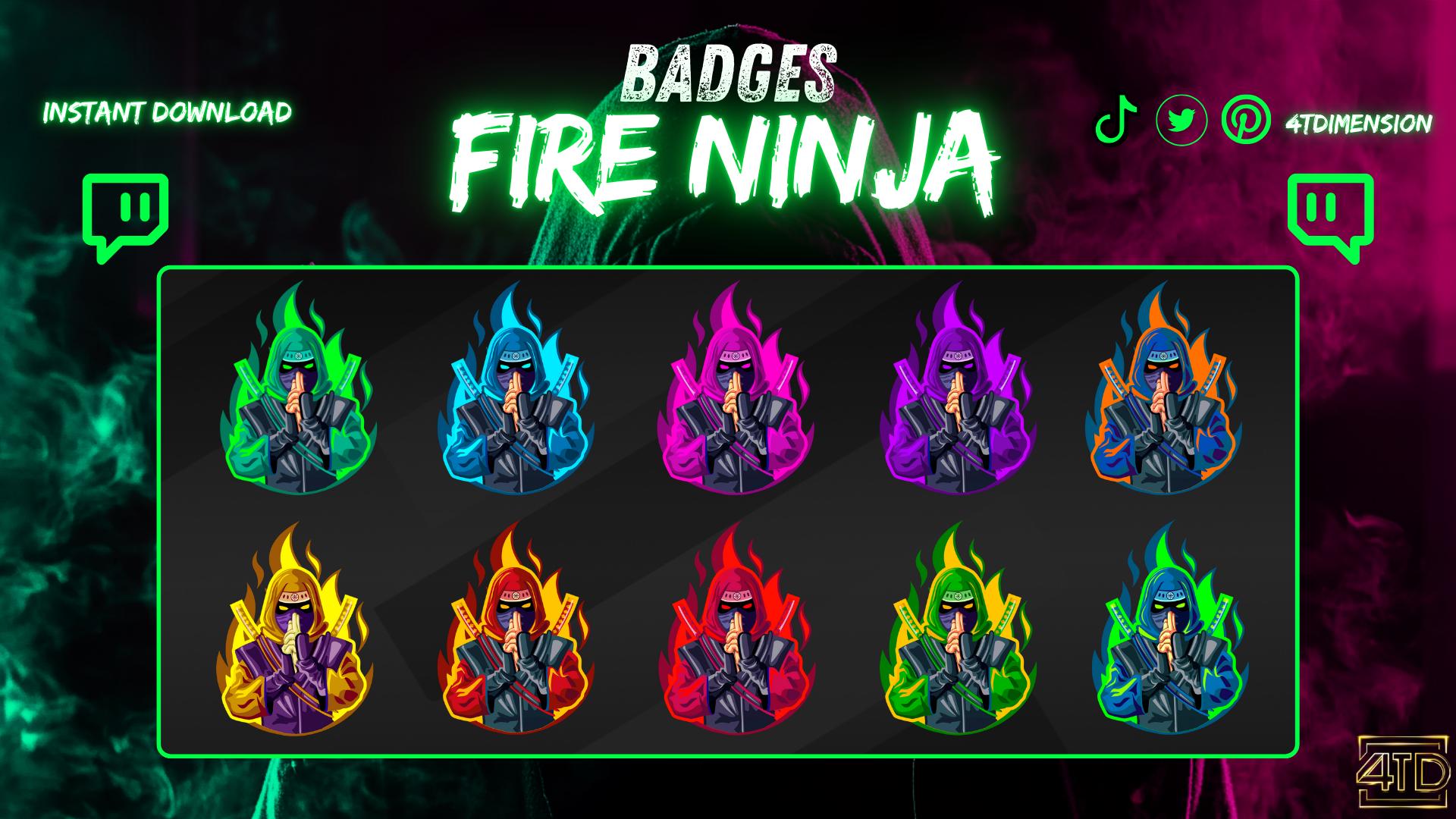 Ninja Sub Badges, Contraction Sub Badges, Contraction Badges, Bit ...
