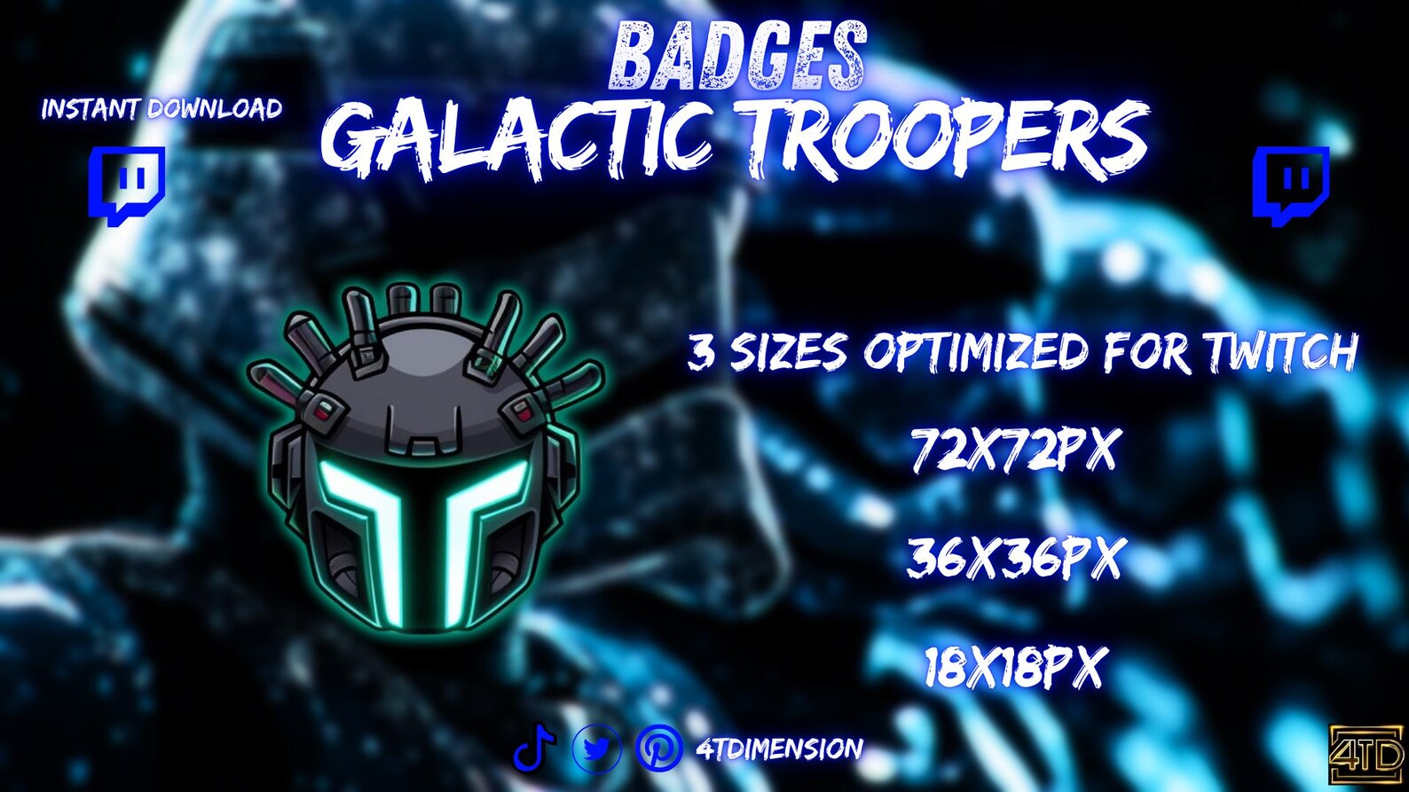 Subinsignias Galactic Troopers, Insignias De Suscriptor, Badges De Sci ...