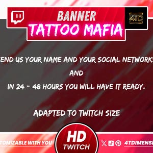 Twitch Mafia Banner, Gaming Banner, Banner Gamer, Streaming Banner ...