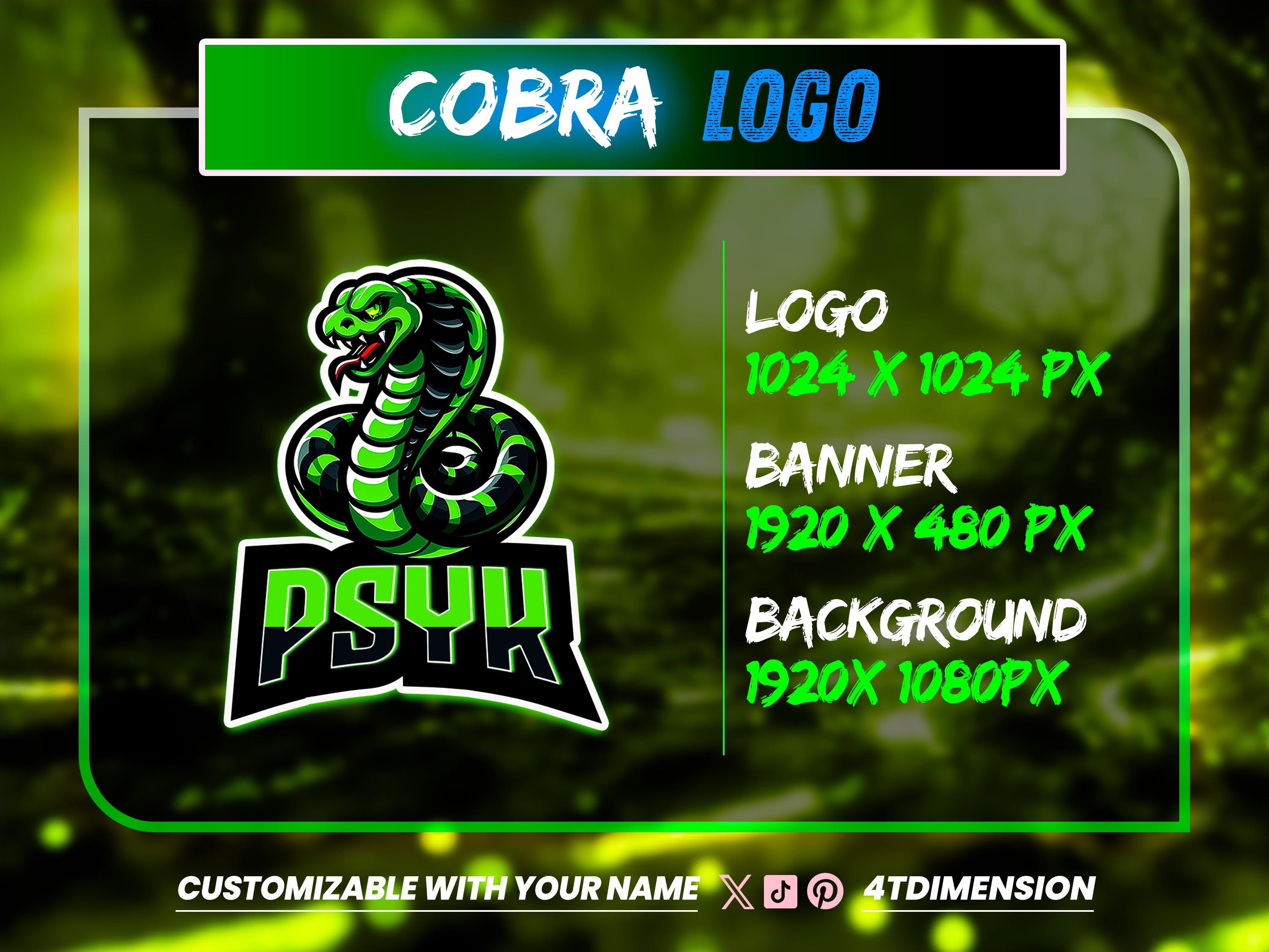 Unique Twitch Cobra Logo, Gaming Logo, Logo Design, Mascot Logo ...