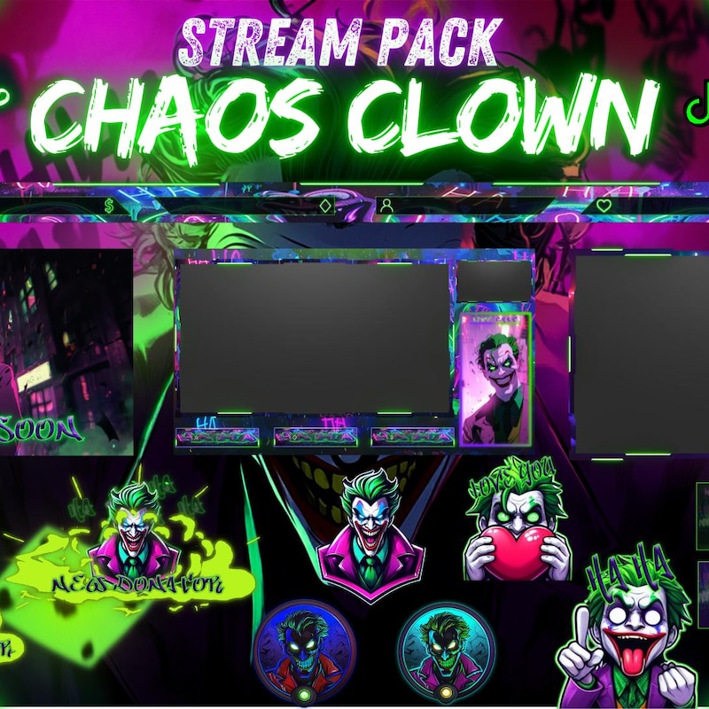 Art the Clown Stream Overlay - Etsy UK