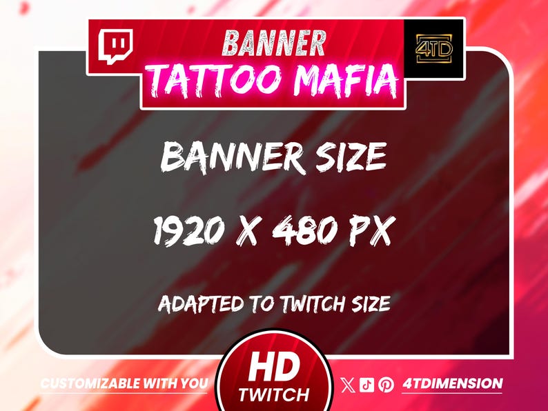 Twitch Mafia Banner, Gaming Banner, Banner Gamer, Streaming Banner ...