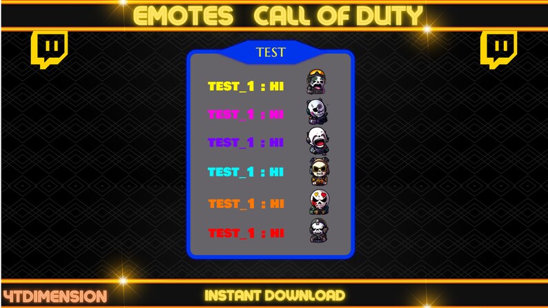 Emotes Call of Duty for Twitch, Twitch Emote Collection, Twitch Emotes ...