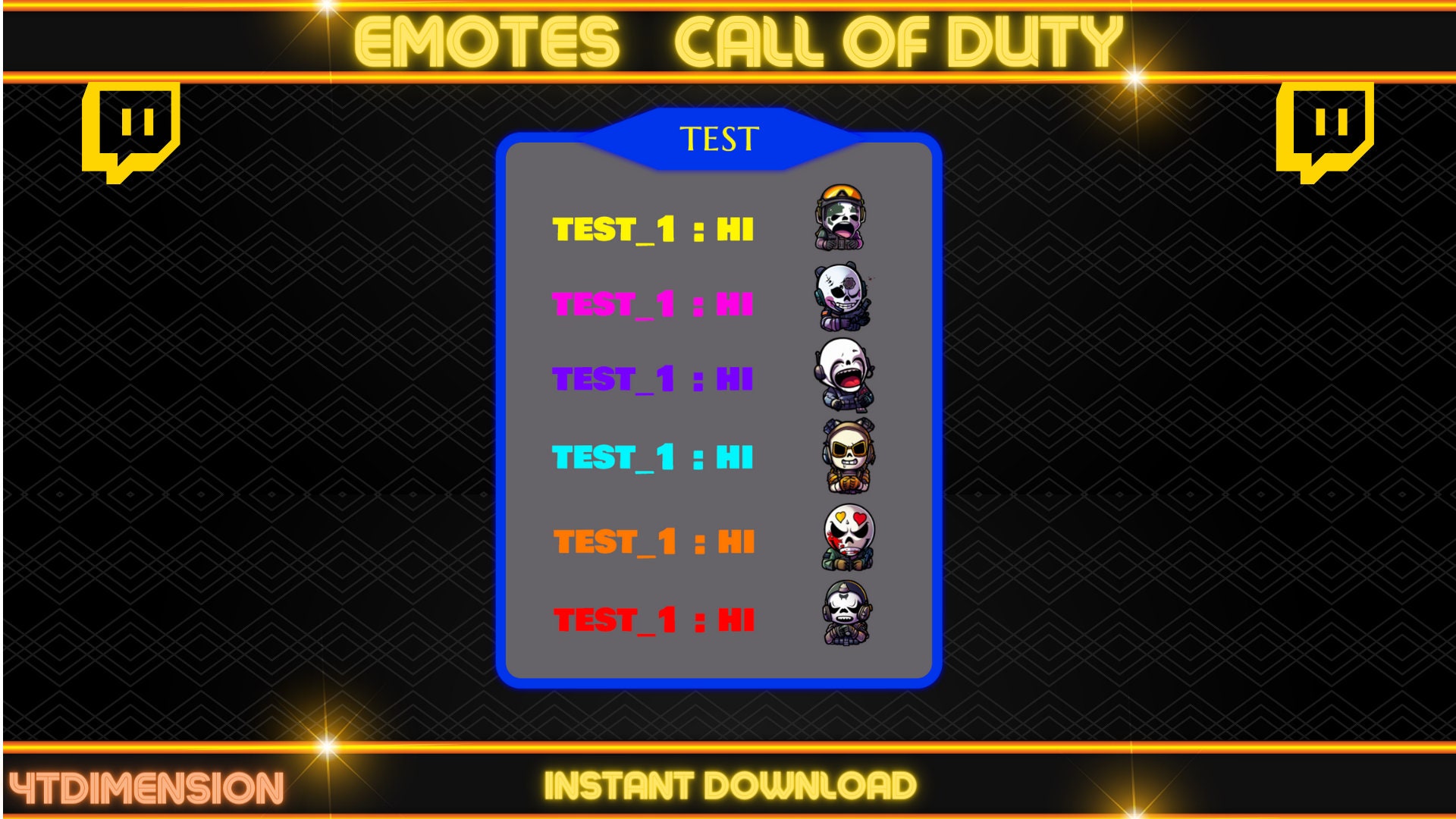 Emotes Call of Duty for Twitch, Twitch Emote Collection, Twitch Emotes ...