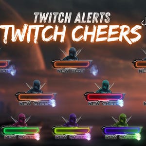 Animated Bounty Hunter Stream Overlay Pack, Twitch, Youtube, Kick , OBS ...