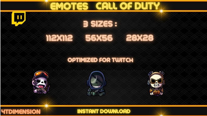 Emotes Call of Duty for Twitch, Twitch Emote Collection, Twitch Emotes ...