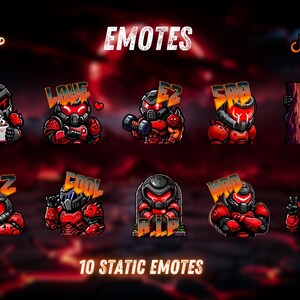 Animated Slayer Stream Pack, Demonic Stream Overlay, Webcam Overlay ...