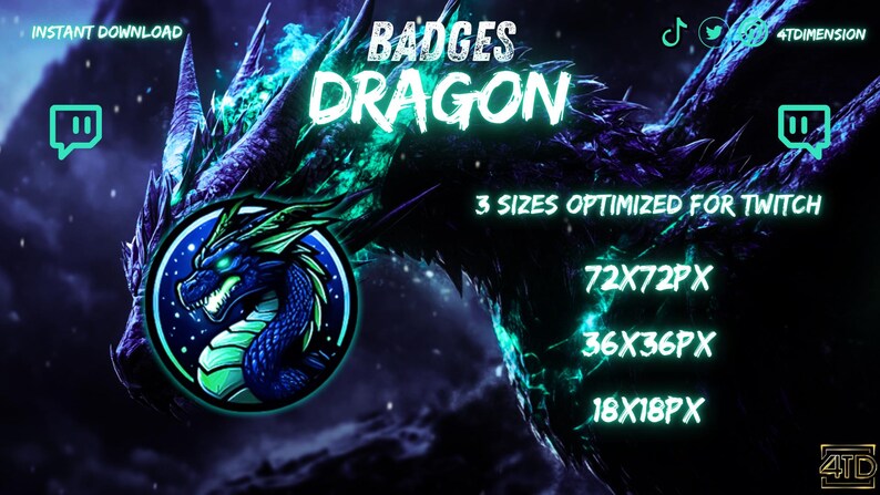 Drake Bit Badges / Twitch Badges, Subinsignias De Drake, Twitch Sub ...